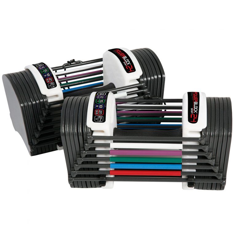 Powerblock Sportblock 2.4 Adjustable Dumbbells (3-24 lbs Per Dumbbell ...