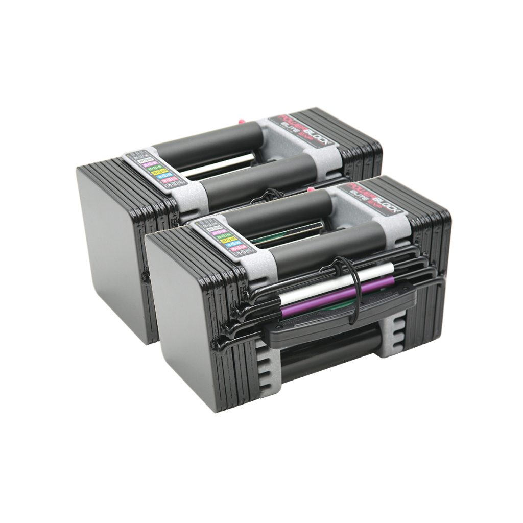 PowerBlock Elite EXP Adjustable Dumbbells (5-50 lbs Per Dumbbell ...